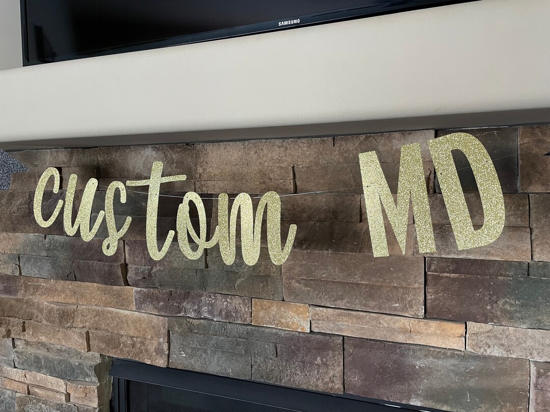 Custom MD Graduation Banner, Graduation Banner, Graduation Party ...