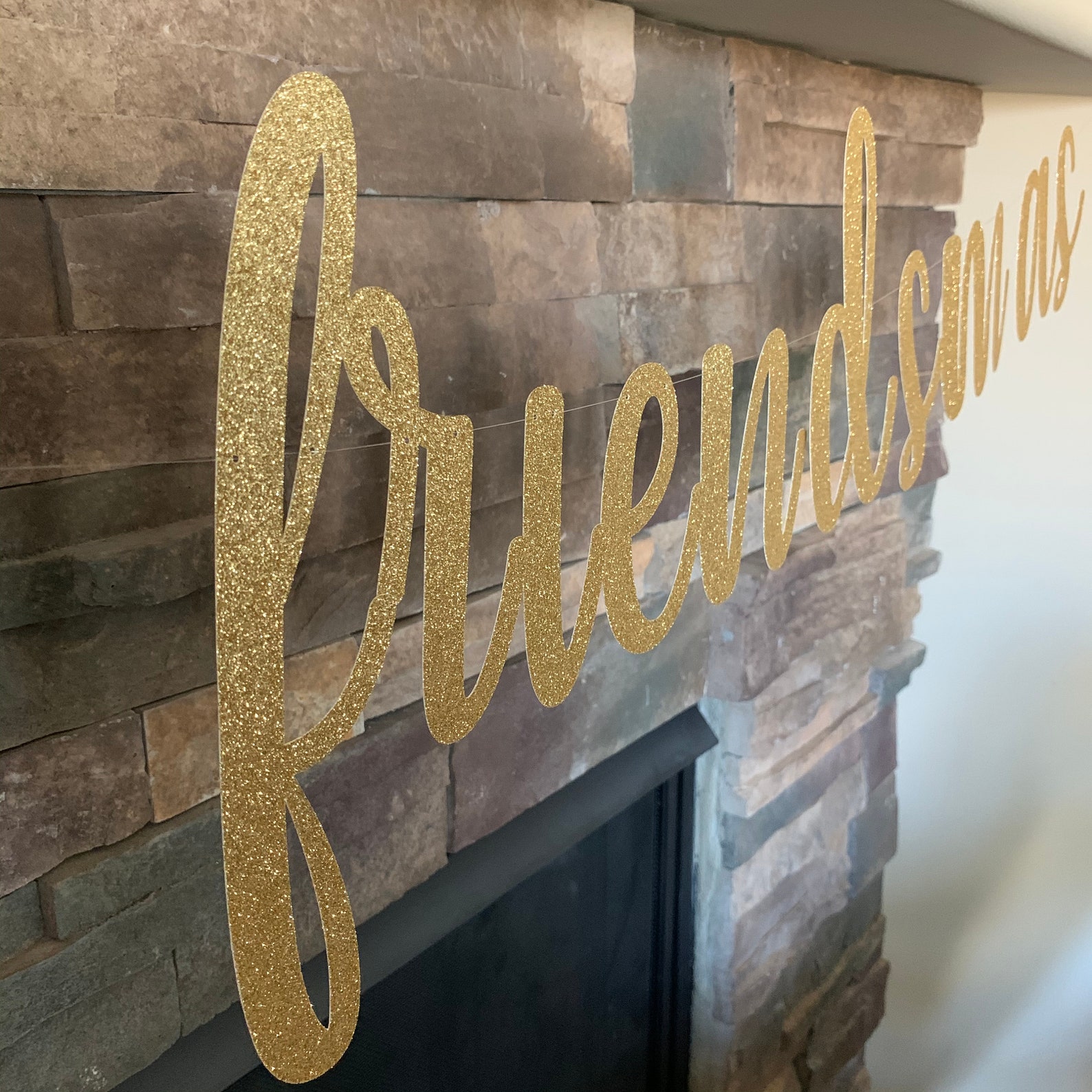 Merry Friendsmas Banner Christmas Banner Christmas - Etsy