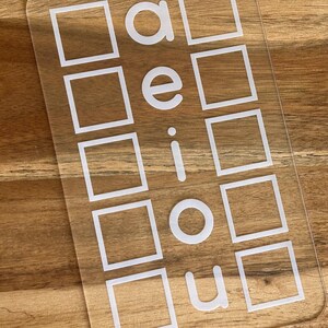 Acrylic CVC Board, Dry Erase Board Kindergarten, Consonant Vowel ...