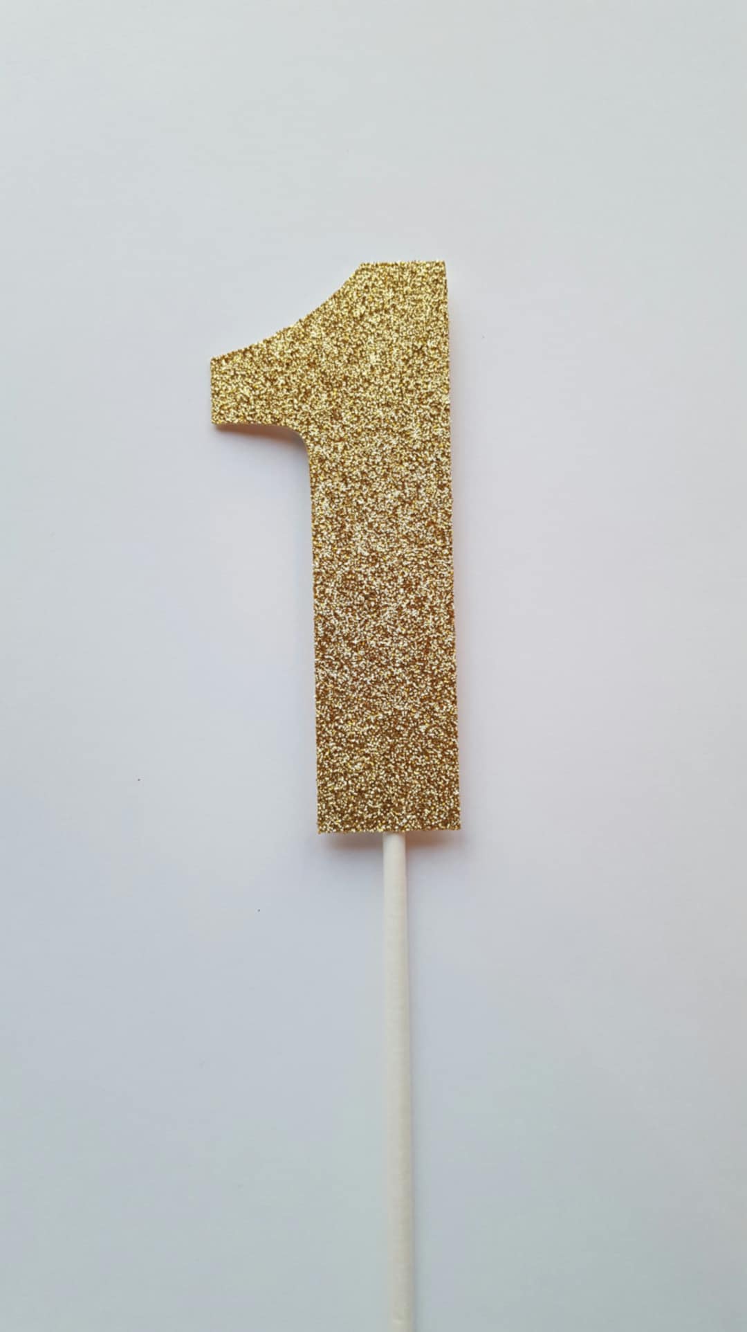 Gold Glitter Number 1 Cake Topper: First Birthday Smash Cake - Etsy