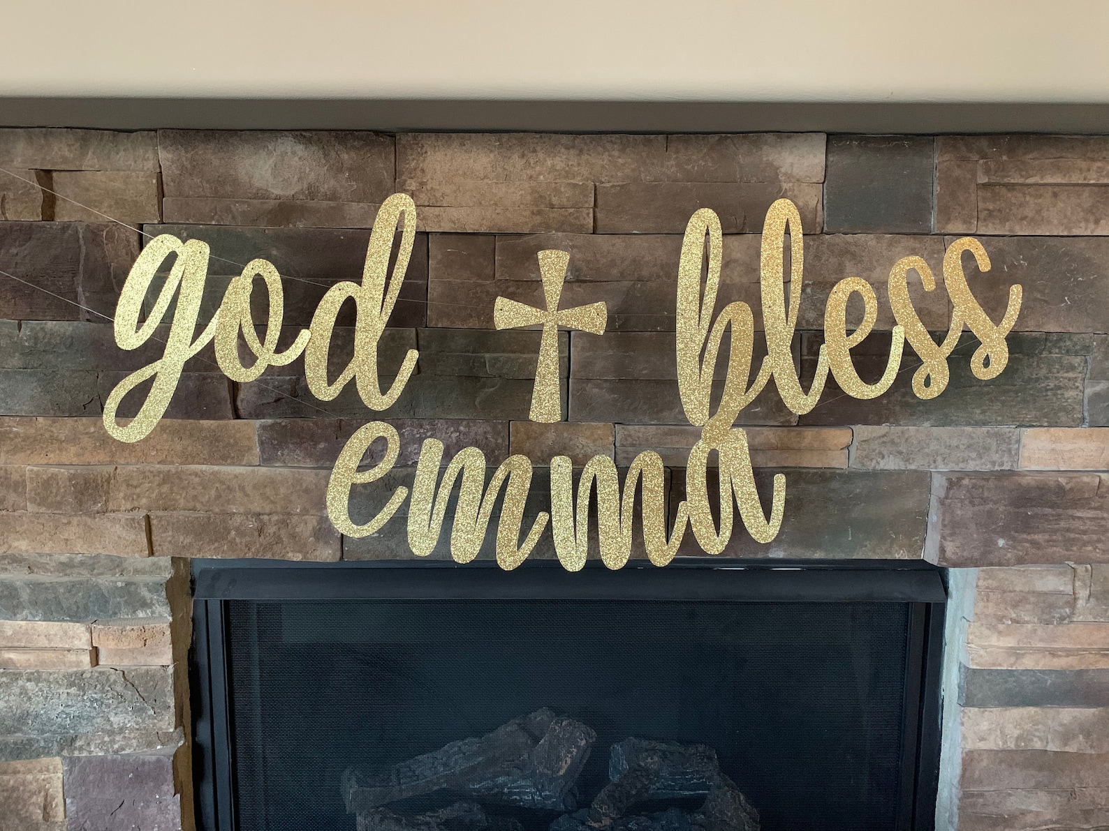 Custom God Bless Banner, God Bless Banner, Baptism Banner, Christening ...