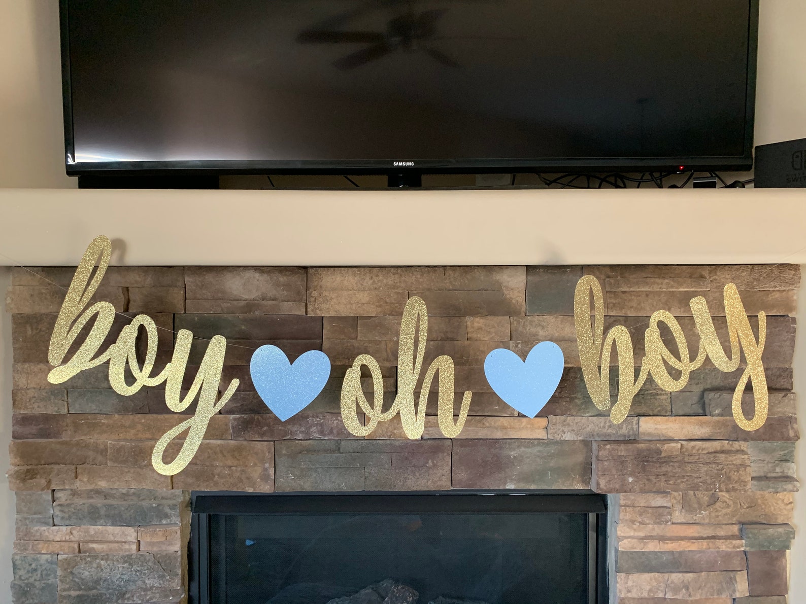Jumbo Boy Oh Boy Banner Baby Shower Decorations Boy Oh Boy - Etsy