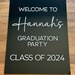 Personalized 2024 Grad Sign, Graduation Prop, Custom Graduation Party ...