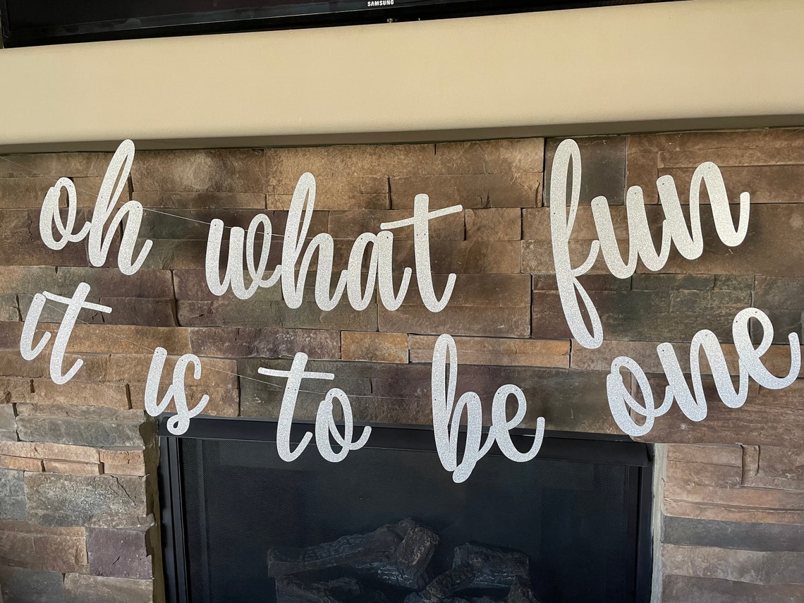 Oh What Fun It is to Be One Oh What Fun Banner Oh What Fun - Etsy