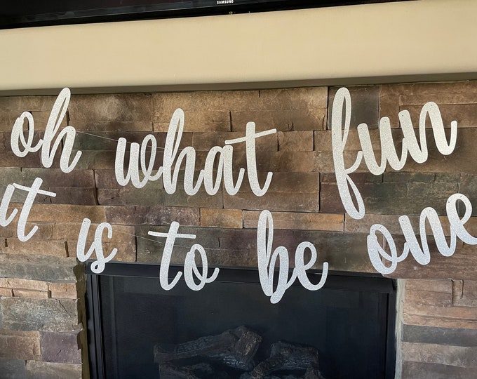 Oh What Fun Banner Oh What Fun Oh What Fun Christmas Lights - Etsy