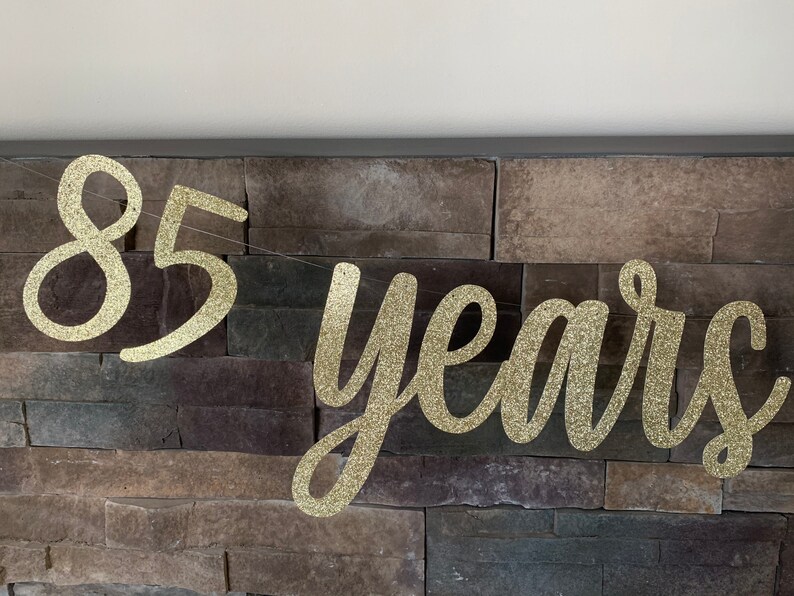 85 Years Loved Banner 85 Years Loved 85th Birthday Banner - Etsy