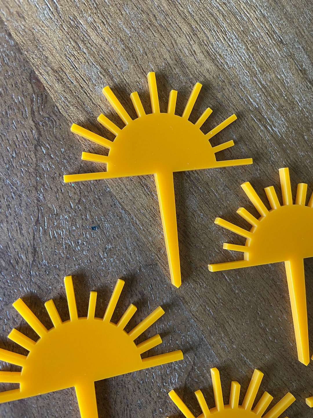 Sun Cupcake Toppers, Sun Toppers, Sun Decorations, Here Comes the Son ...