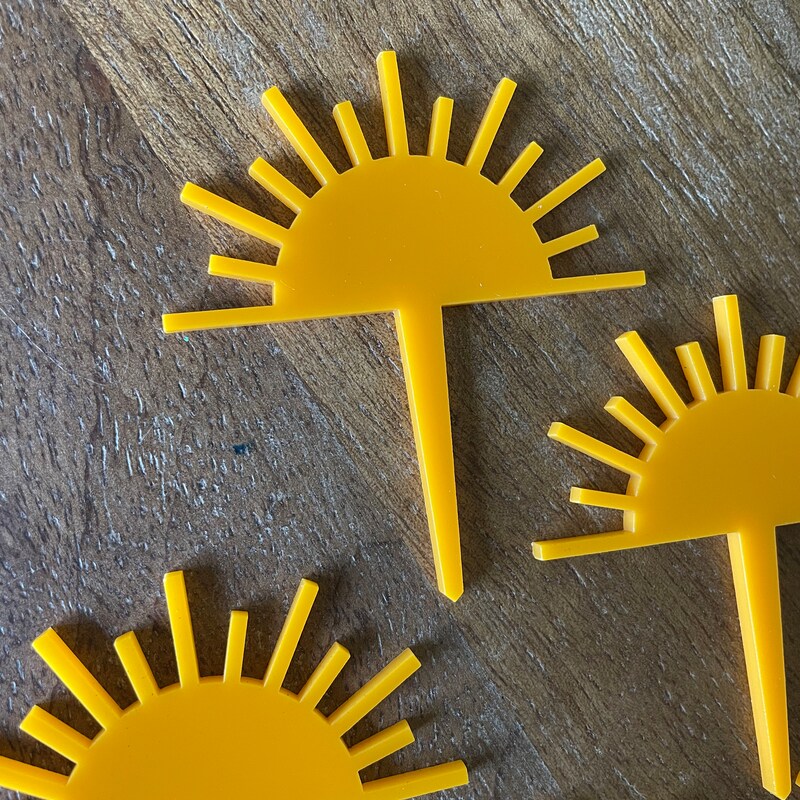 Sun Cupcake Toppers - Etsy