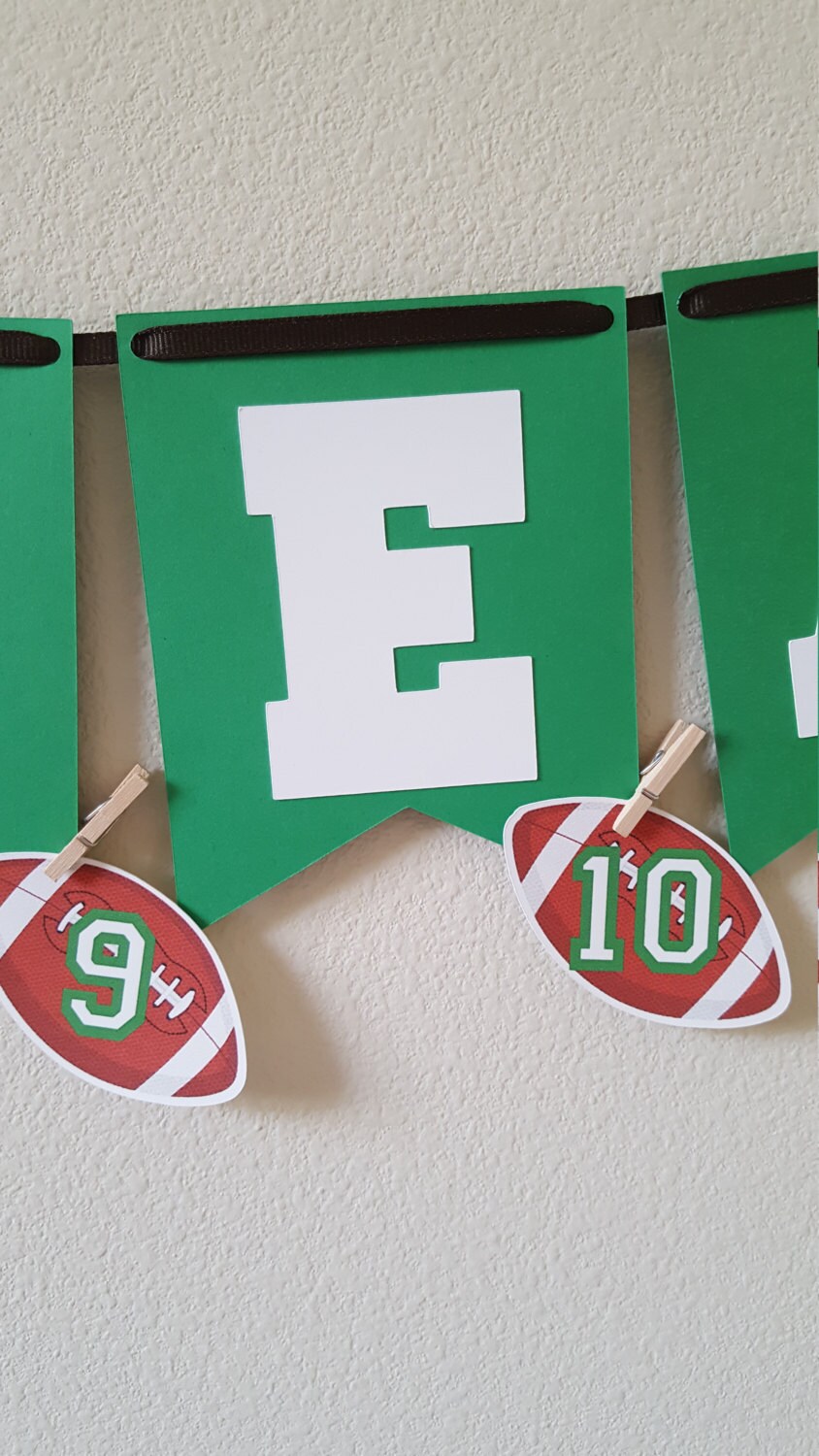 Football Banner Football First Birthday Football Photo | Etsy