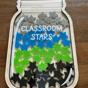 Jumbo Reward Jar With Tokens, Classroom Star Jar, Large Star Jar, Star ...