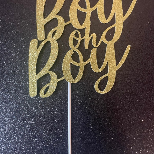 Oh Boy Cake Topper - Etsy