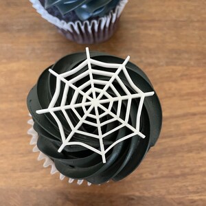 Acrylic Spider Web Cupcake Toppers, Spider Web Cupcake Toppers, Set of ...