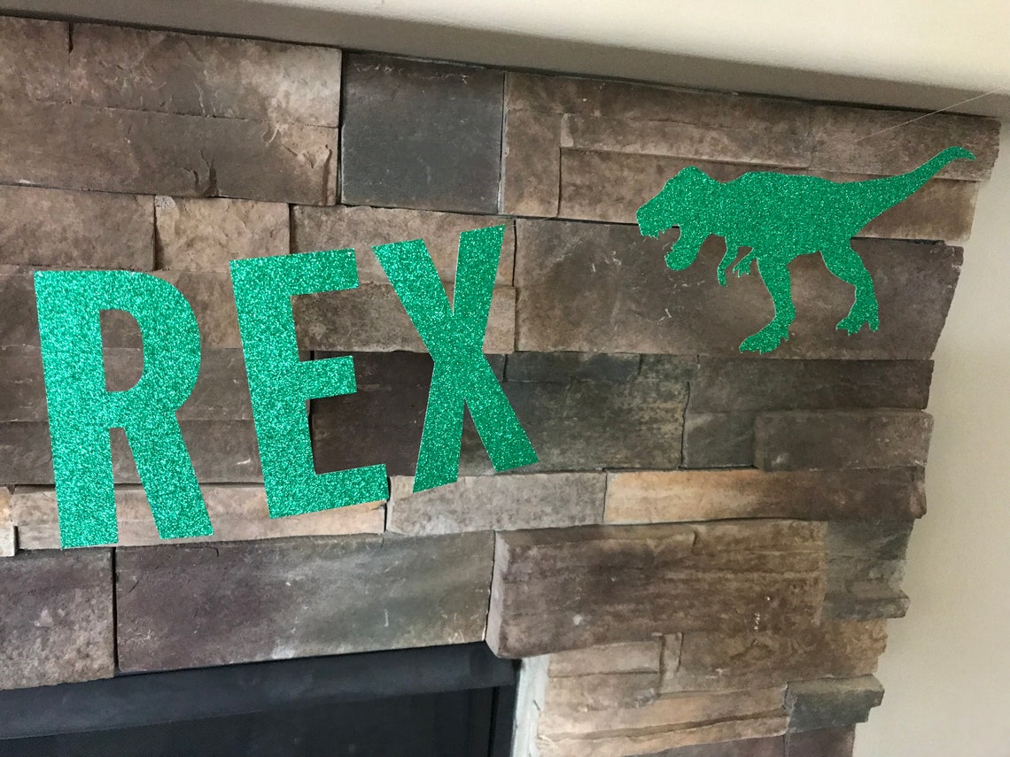 Three Rex banner / three Rex / three Rex birthday / dinosaur | Etsy