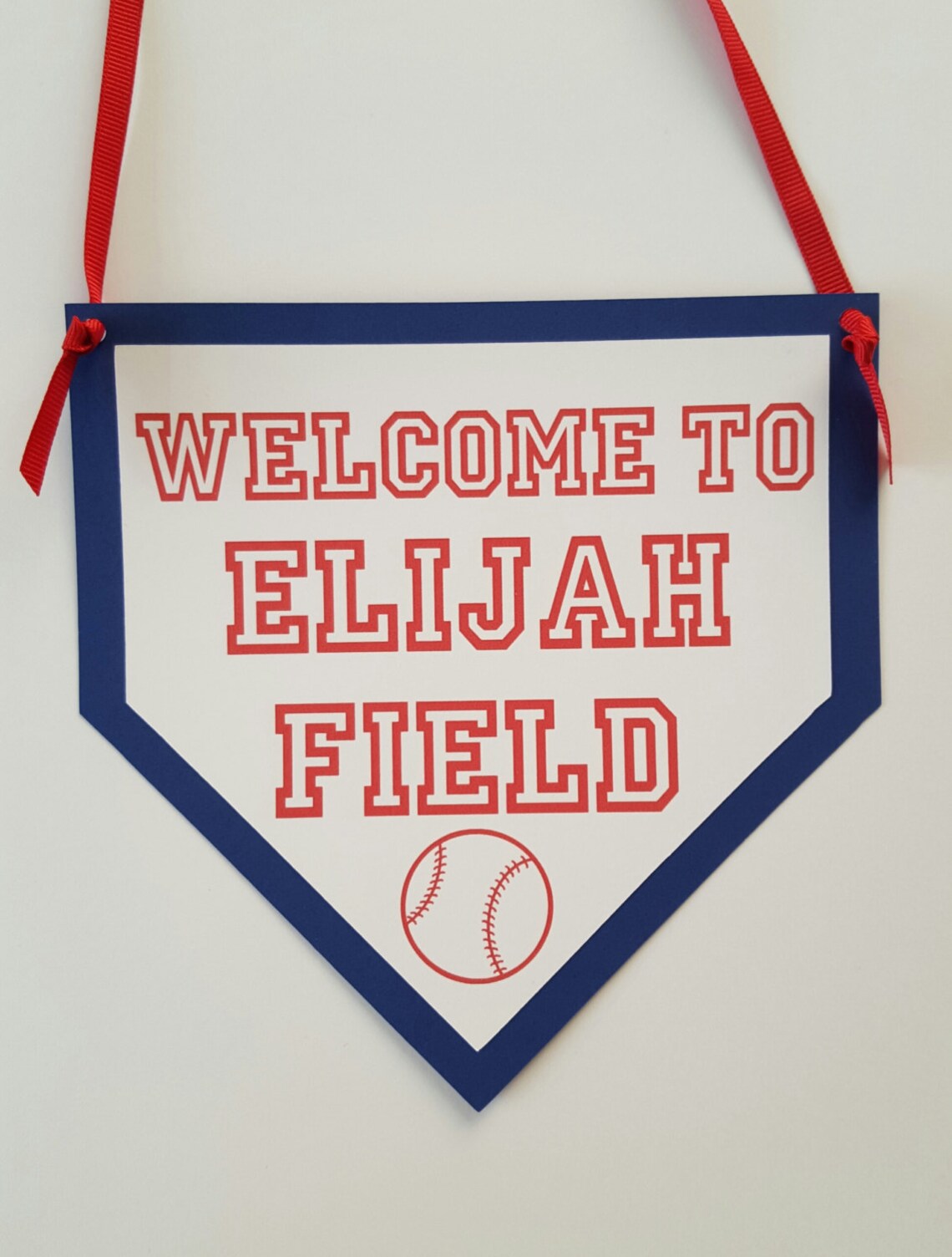 Baseball Door Sign Home Plate Sign Baseball Birthday - Etsy