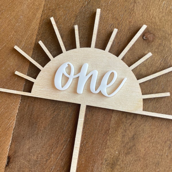 Sun Cake Topper - Etsy