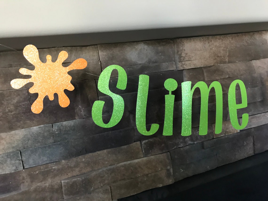 Slime Time Banner / Slime Banner / Slime Birthday / Slime | Etsy