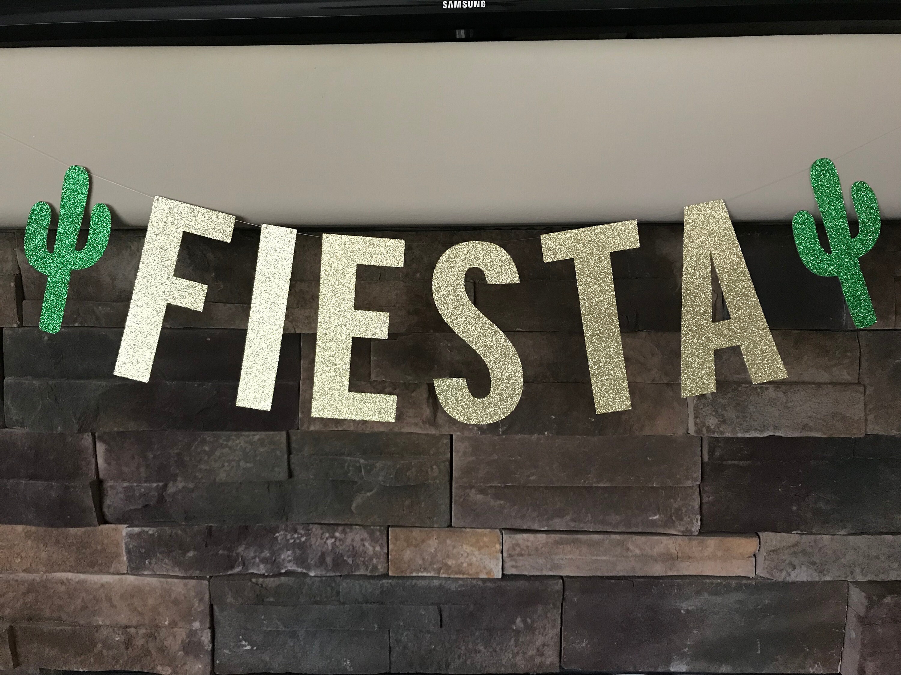 Fiesta banner / lets fiesta banner / taco bout a fiesta | Etsy