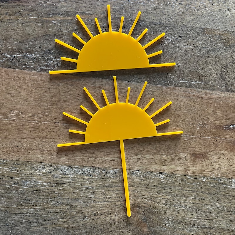 Sun Cake Topper - Etsy