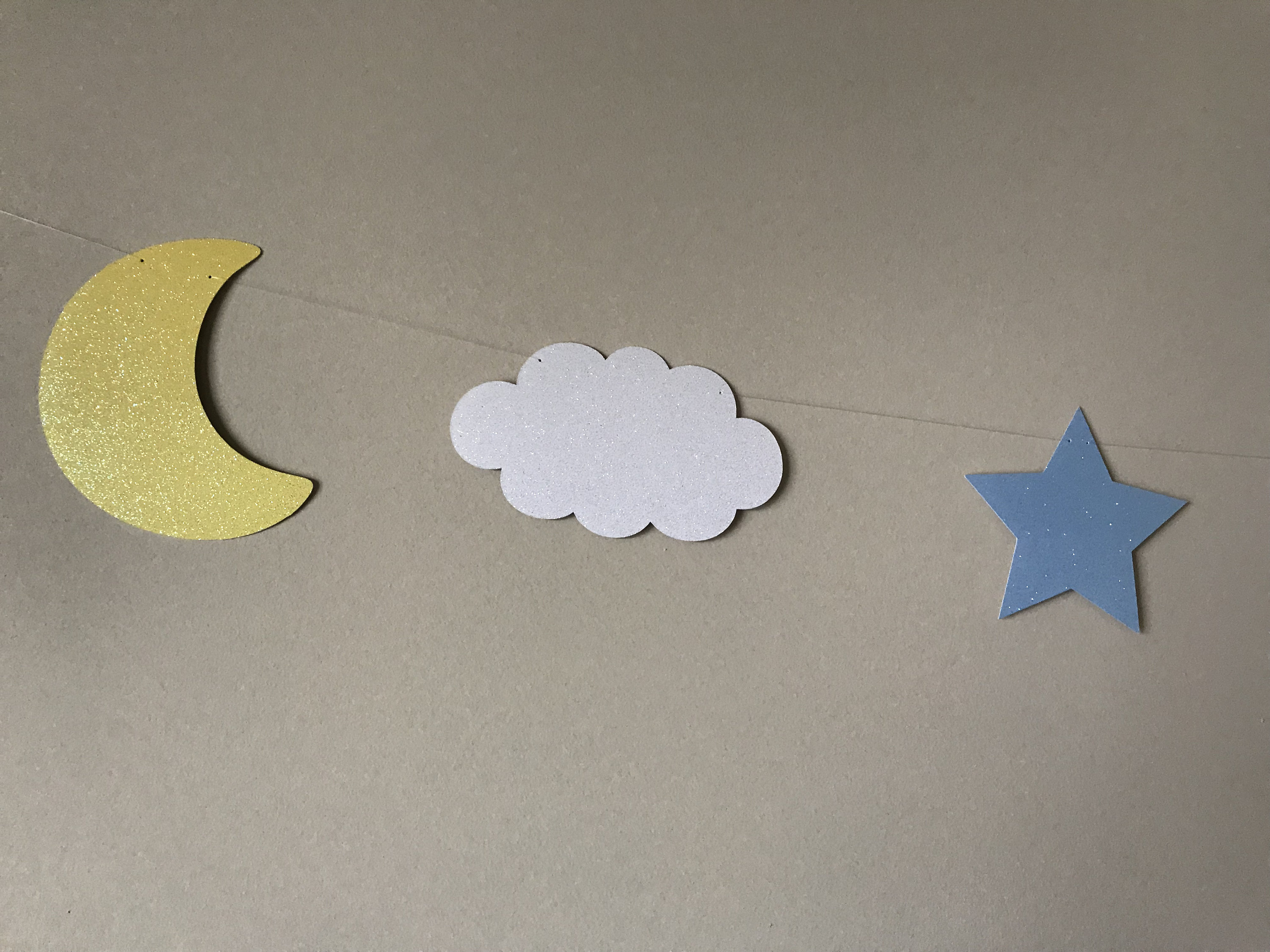 Moon Cloud and Star Banner / Twinkle Twinkle Banner / Moon - Etsy