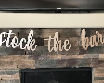 Stock the Bar Banner - Etsy