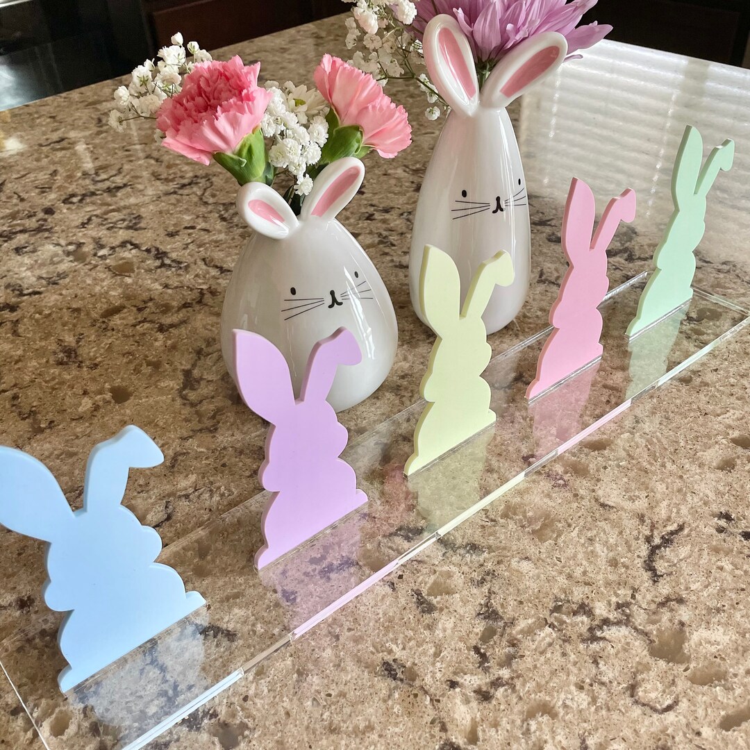 Bunny Centerpiece, Bunny Decorations, Bunny Table Decor, Easter ...