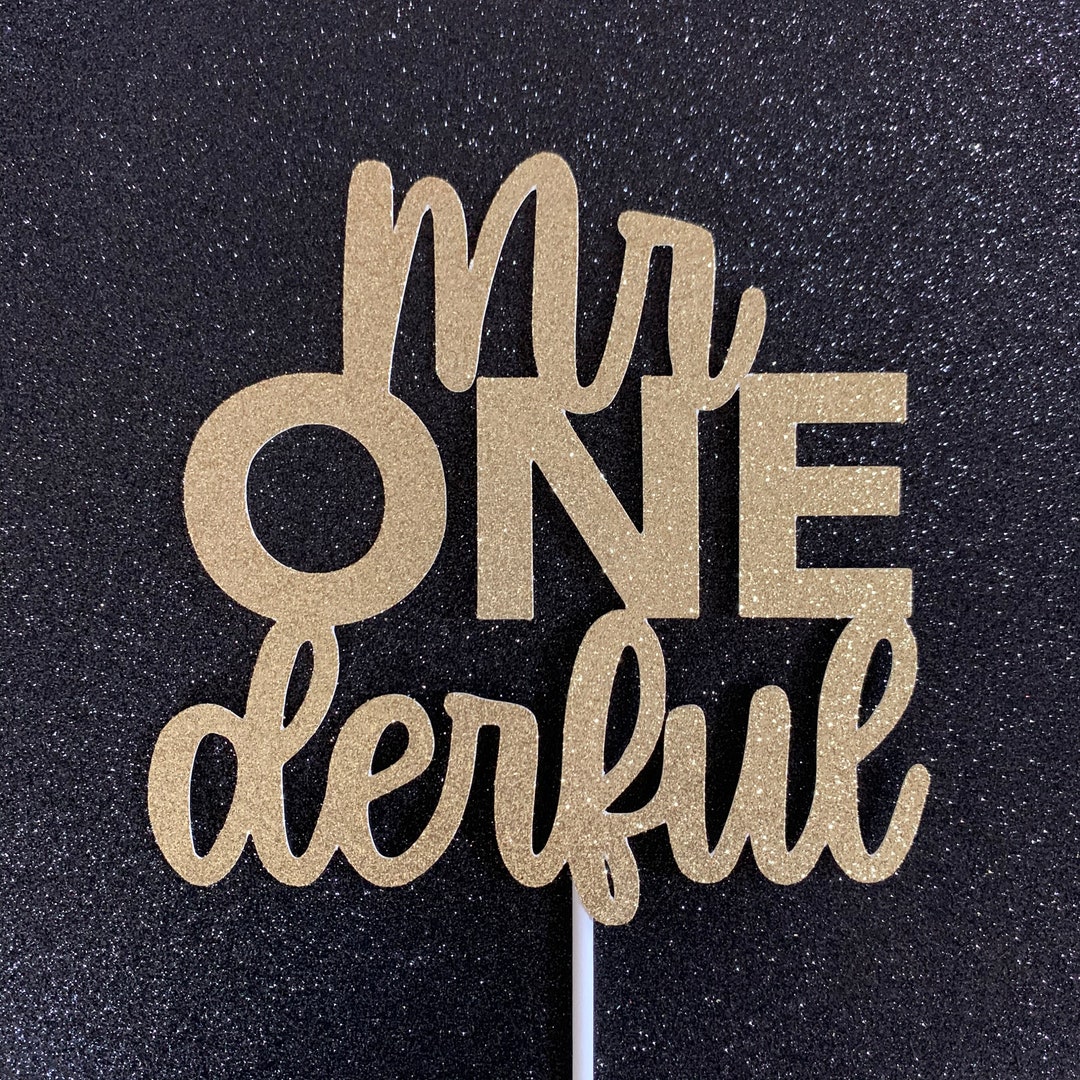 Mr Onederful Cake Topper Mr One Derful First Birthday Cake - Etsy