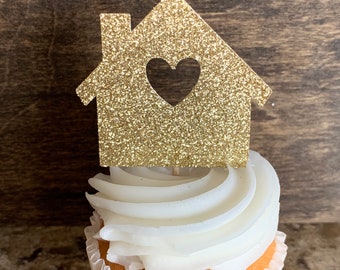 Congrats on New Home, New Home, Cake Topper, House Warming Gift ...