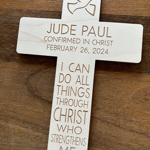 Personalized Confirmation Cross, Religious Gift, Confirmed, Custom ...