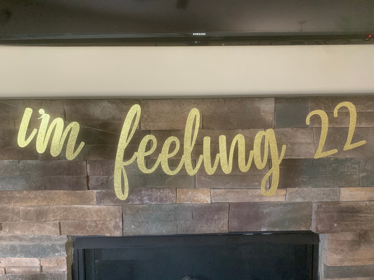 Im Feeling 22 Banner 22nd Birthday Banner 22nd Birthday Etsy
