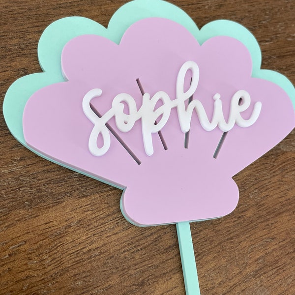Shell Cake Topper - Etsy