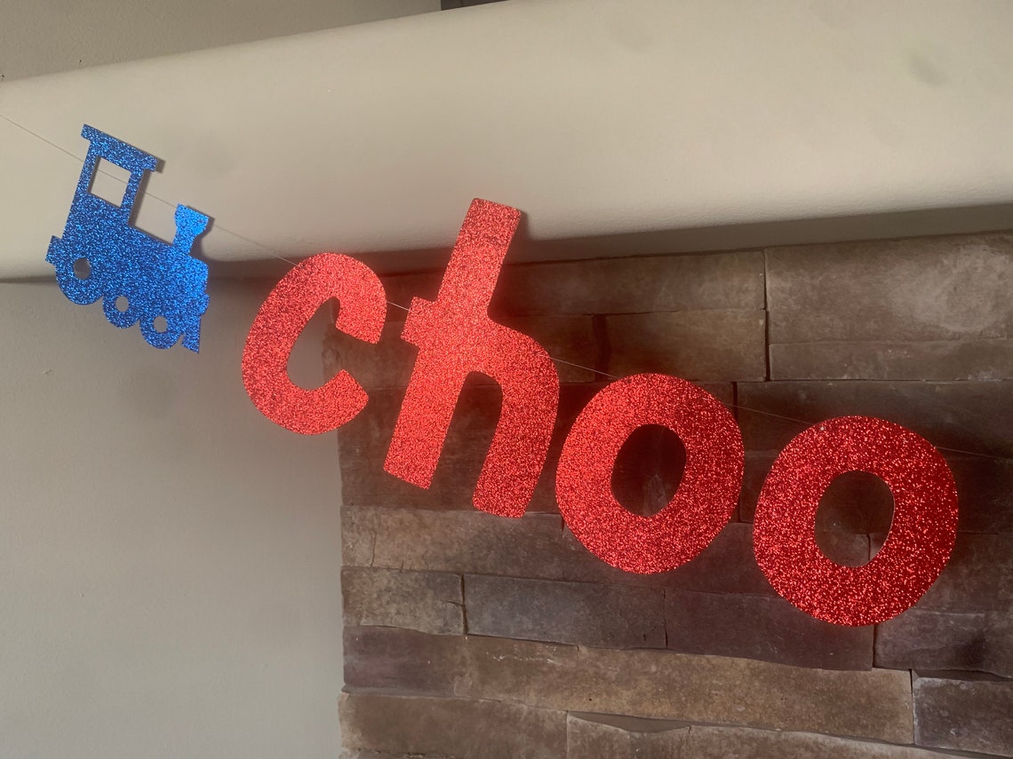 Choo Choo Im Two Train Banner Train Banner Train Party | Etsy