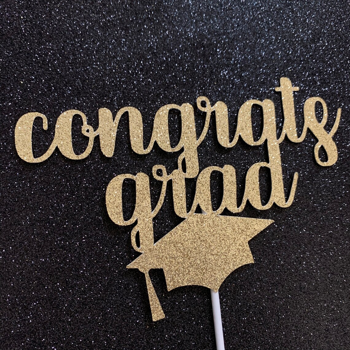 Graduation Cake Topper / Congrats Grad Cake Topper / - Etsy