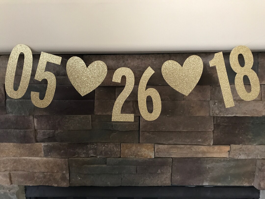 Save the Date Banner / Wedding Date Banner / Due Date Banner ...