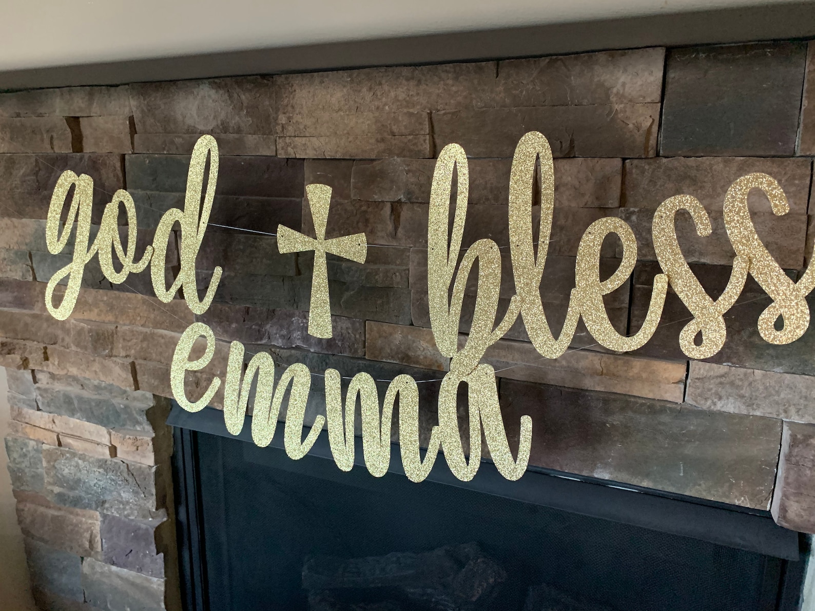 Custom God Bless Banner, God Bless Banner, Baptism Banner, Christening ...