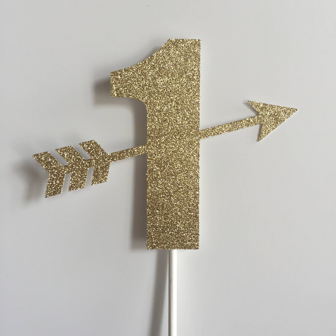 Wild One Cake Topper, Arrow Cake Topper, Wild One, First Birthday, Gold ...