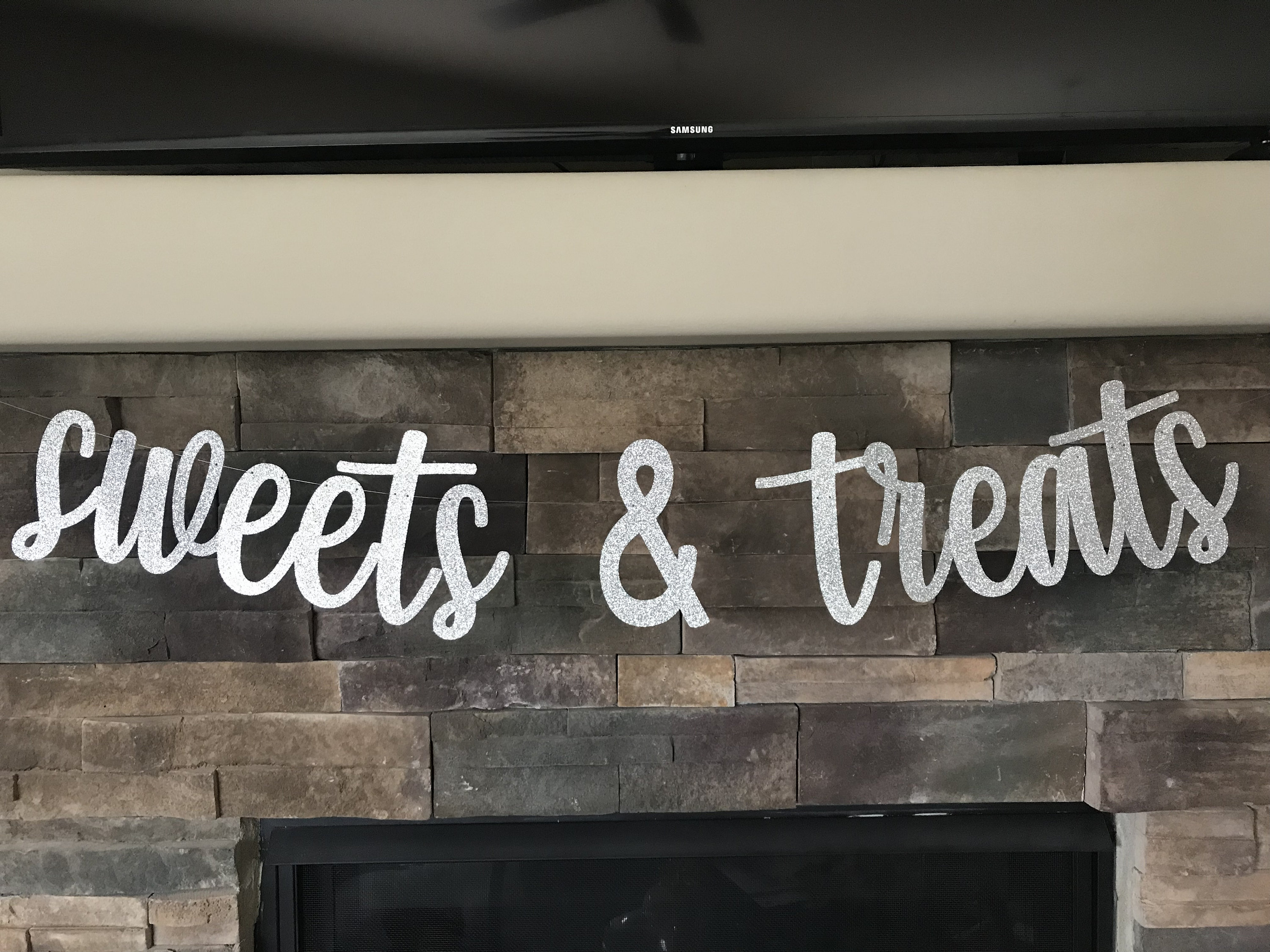 Sweets and Treats Banner Dessert Table Banner Candy Table - Etsy
