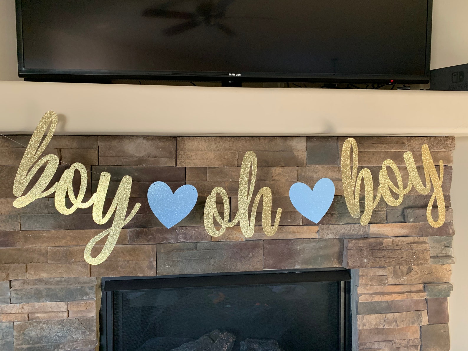 Jumbo Boy Oh Boy Banner Baby Shower Decorations Boy Oh Boy - Etsy