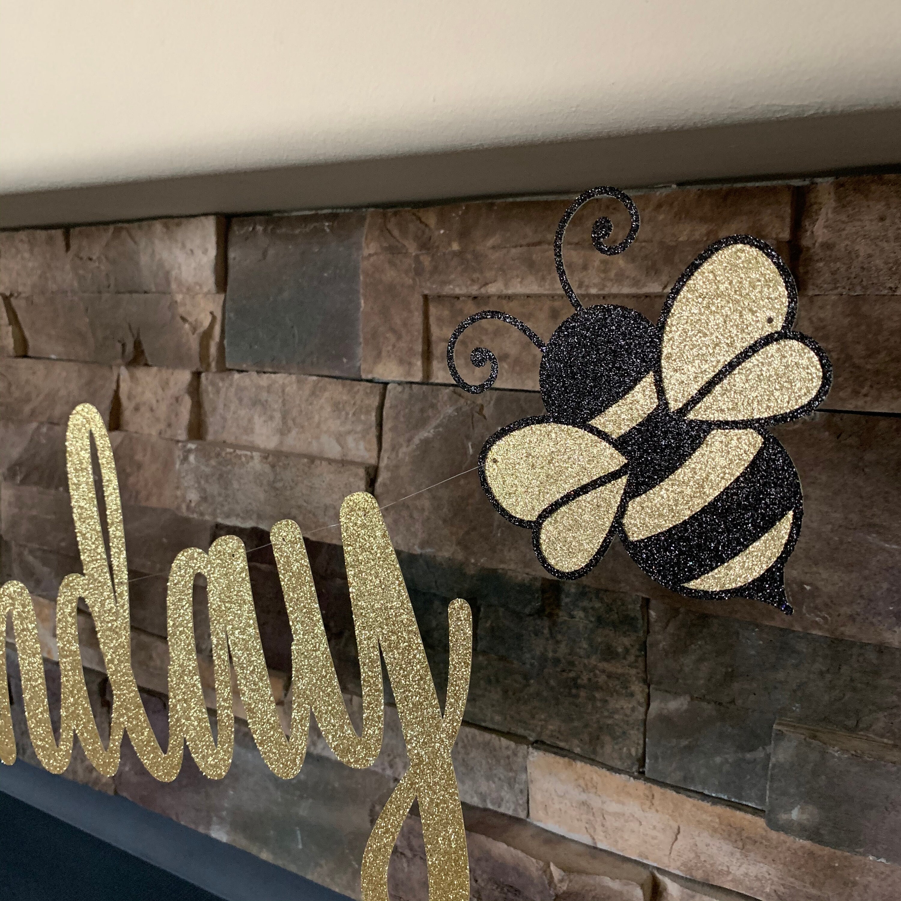 Bee Birthday Banner Bee Happy Birthday Banner Bee | Etsy