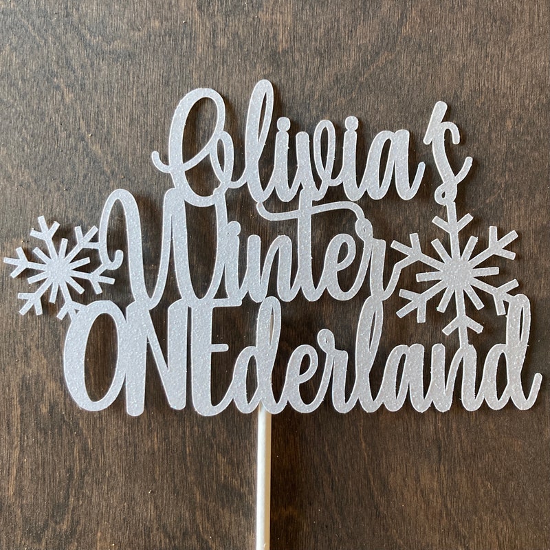 Winter Cake Topper - Etsy