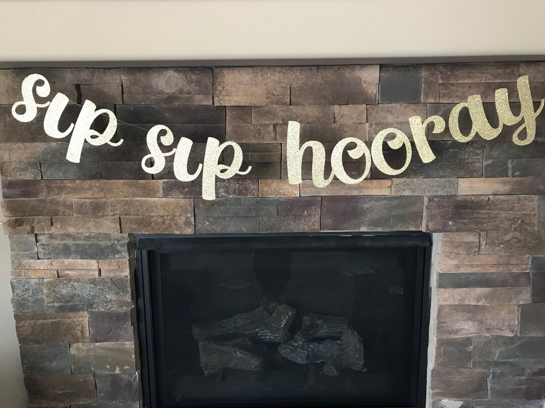 Sip Sip Hooray Banner / Sip Sip Hooray Bachelorette Party Banner ...