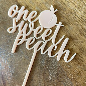 One Sweet Peach Cake Topper, One Sweet Peach, One Sweet Peach First ...