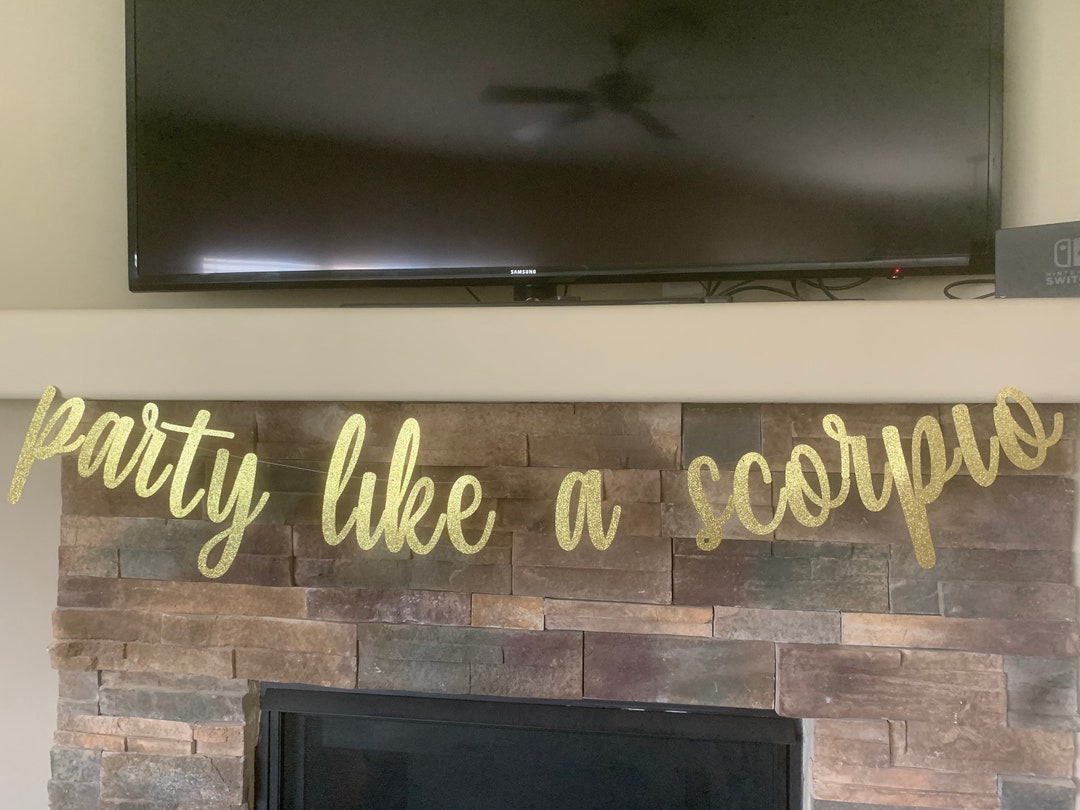 Scorpio Birthday Banner, Scorpio Season Birthday, Scorpio Party ...