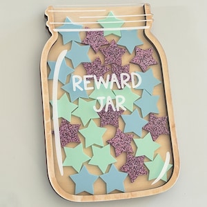 Personalized Reward Jar, Class Star Jar, Reward Jar With Stars ...