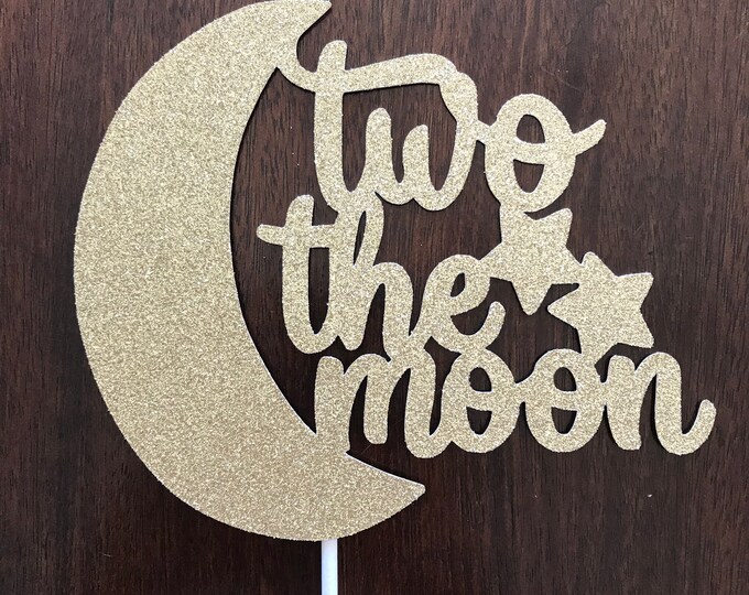 Two the Moon Banner / Two the Moon / 2nd Birthday / Two Banner - Etsy