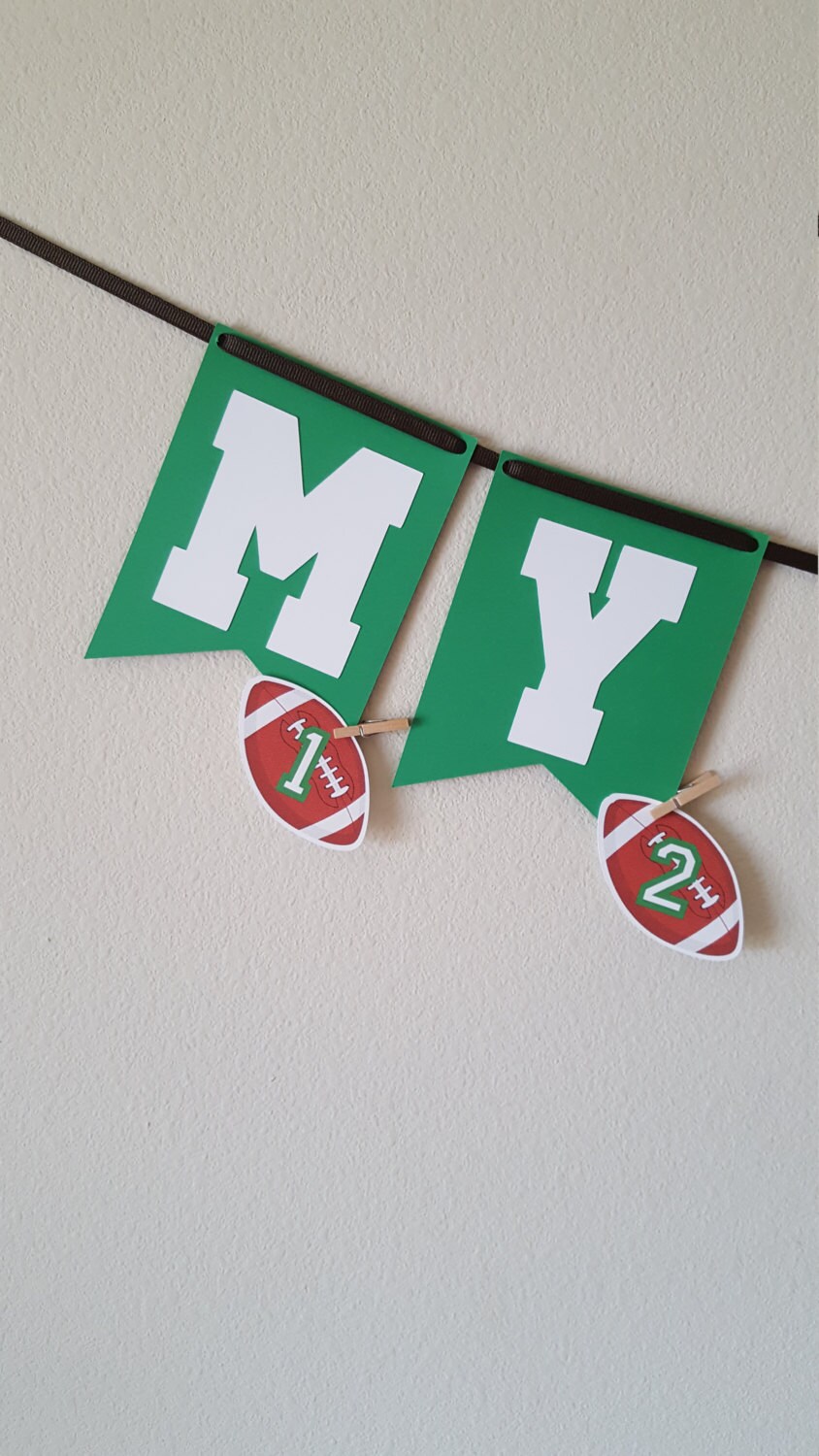 Football Banner Football First Birthday Football Photo - Etsy