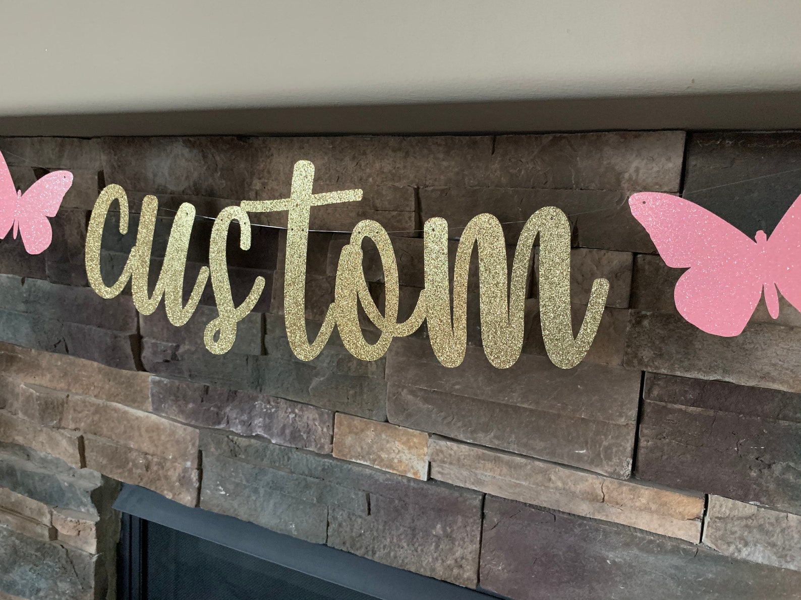 Custom Butterfly Banner Butterfly Banner Butterfly Birthday | Etsy
