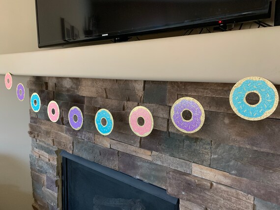 Donut Banner Donut Bunting Donut Decorations Two Sweet | Etsy