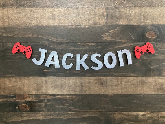 Gamer Name Banner Video Game Controller Banner Gamer | Etsy