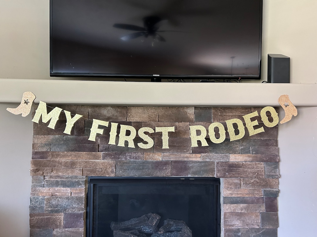 My First Rodeo Banner, My First Rodeo Decorations, Boot Banner, First ...