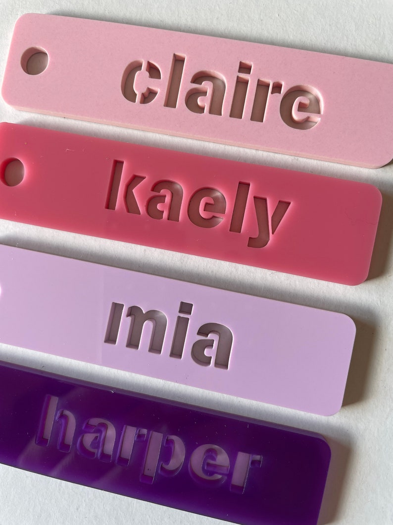 Personalized Name Tags for Bags Backpack Tags Sports Teams - Etsy